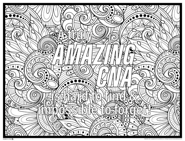 Amazing CNA Personalized Giant Coloring Poster 46"x60" – Debbie Lynn