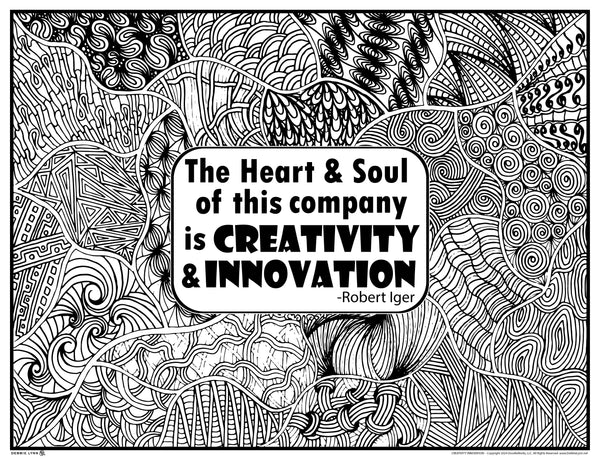 Creativity and Innovation Giant Coloring Poster 46"x60" – Debbie Lynn