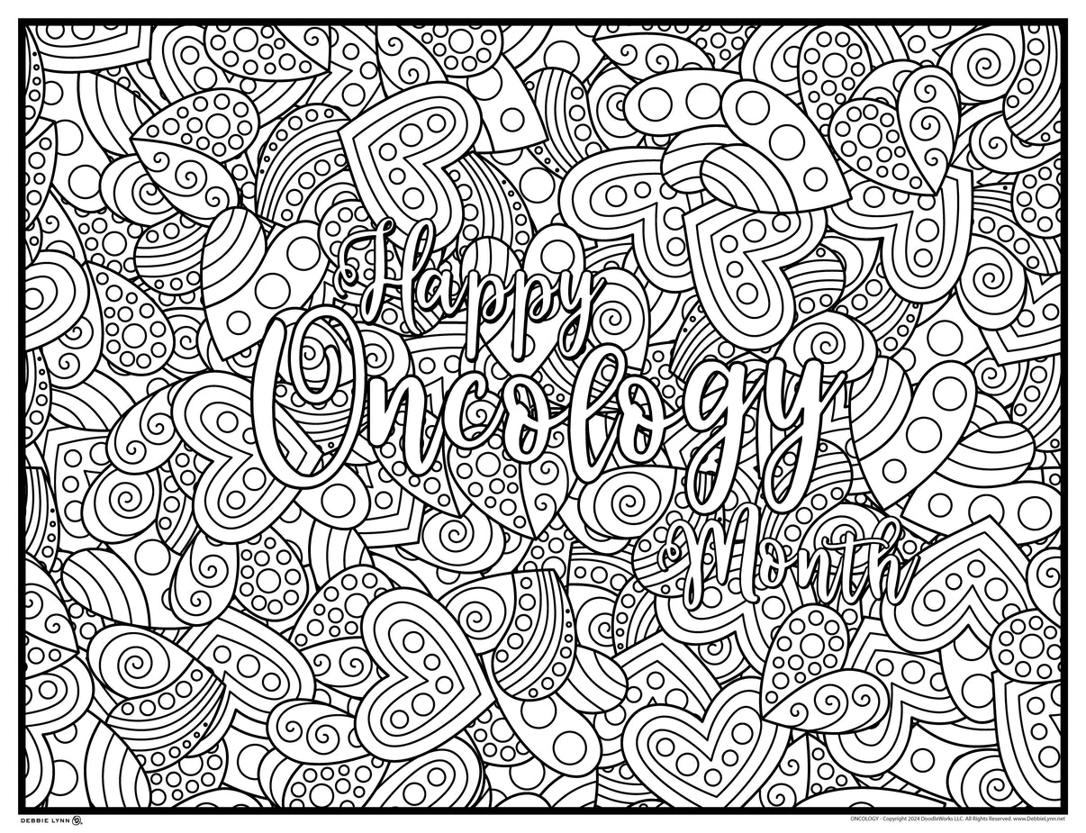 Oncology Month Giant Coloring Poster 46" x 60" – Debbie Lynn