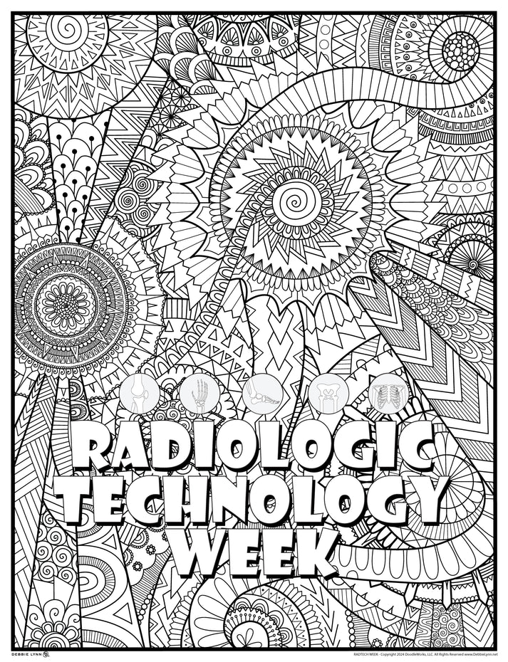 Radiology Technology Week Giant Coloring Poster 46x60" – Debbie Lynn